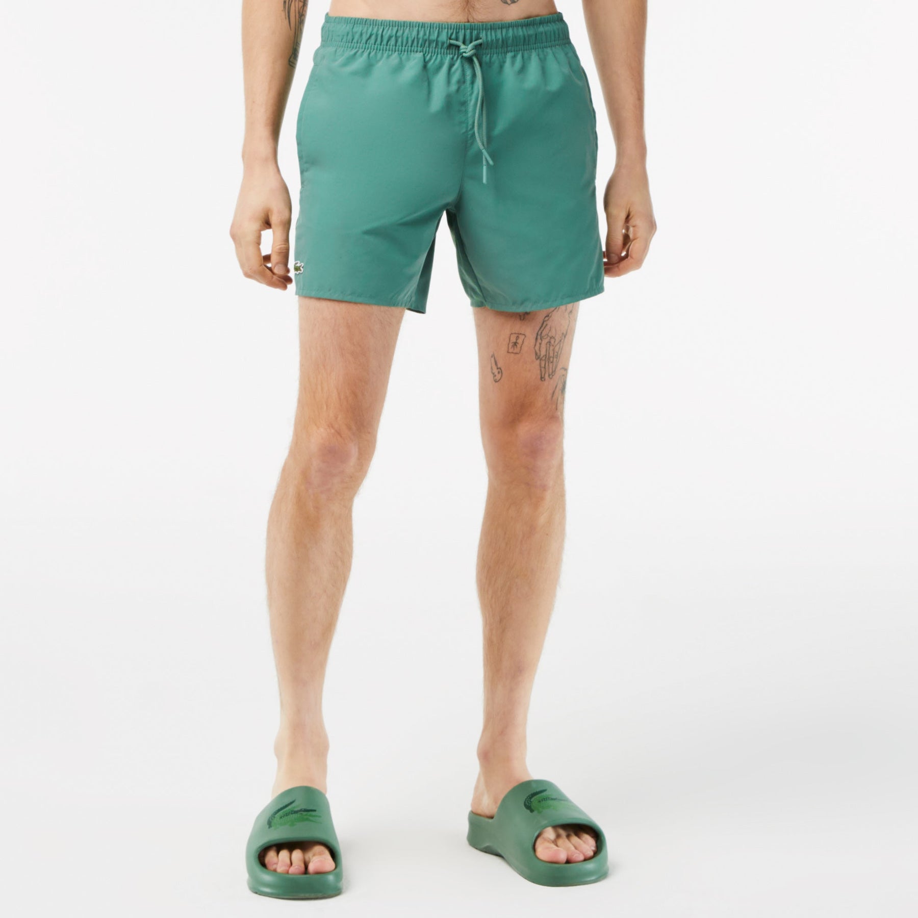Lacoste Short de bain vert léger à séchage rapide – Lothaire
